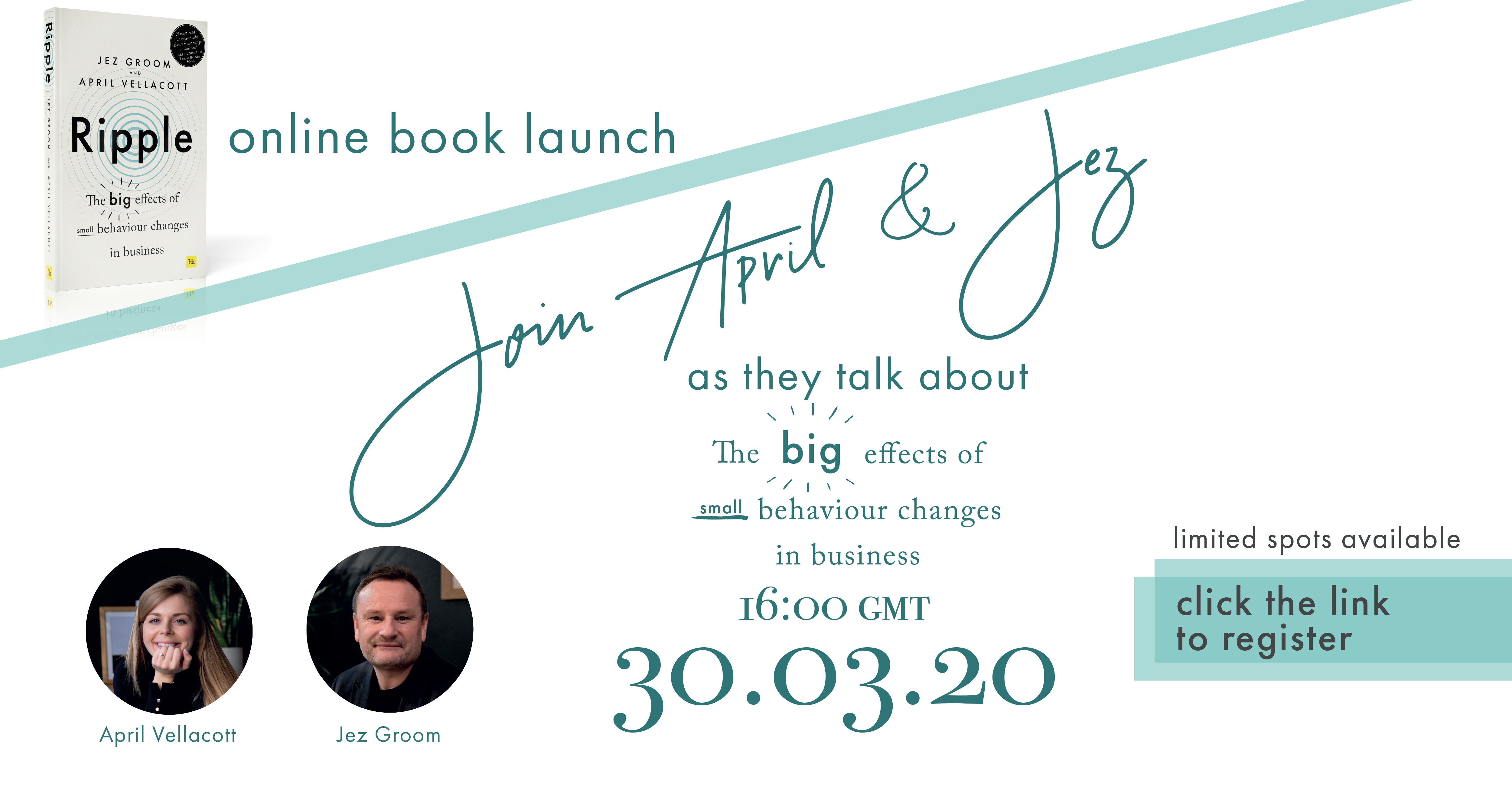 Join Us This Monday For Our Virtual Ripple Book Launch!